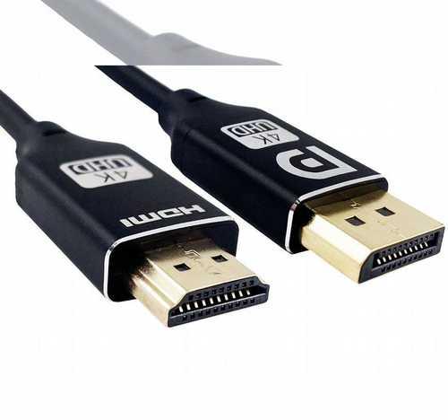 Кабель Tubon DisplayPort - hdmi 4K 60Hz DH02 1м