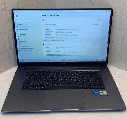 Ноутбук huawei MateBook d15