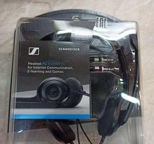 Новые запакованные наушники Sennheiser PC 3 chat