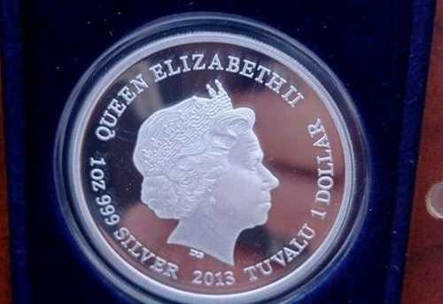Монеты серебро 1 Доллар