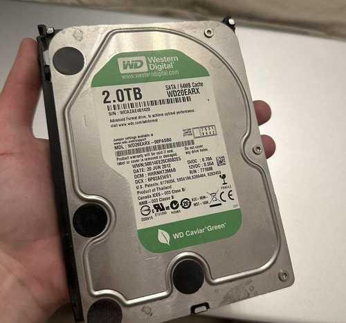 Жесткий диск western digital 2 тб