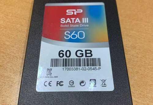 Жесткий диск ssd 60gb