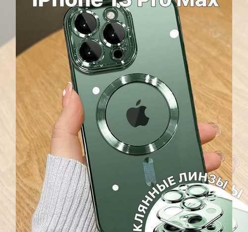 Прозрачный силиконовый чехол на iPhone 13 pro max