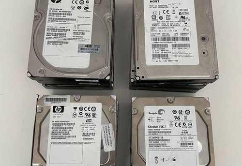 Жесткие диски серверные HP, Seagate, hgst, Samsung