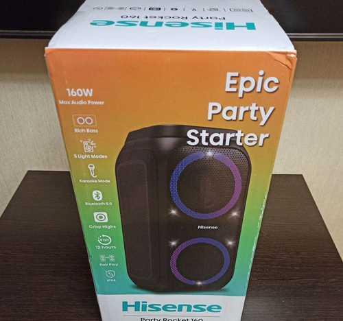 Новая порт. аудио система Hisense Party rocket 160