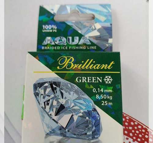 Плетеный шнур aqua Green Brilliant зимний