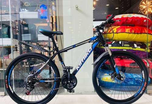 Велосипед горный скоростной Kimiko 26 черный/синий