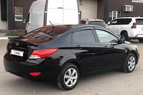 Бампер задний Hyundai Solaris(11) Черный перламутр