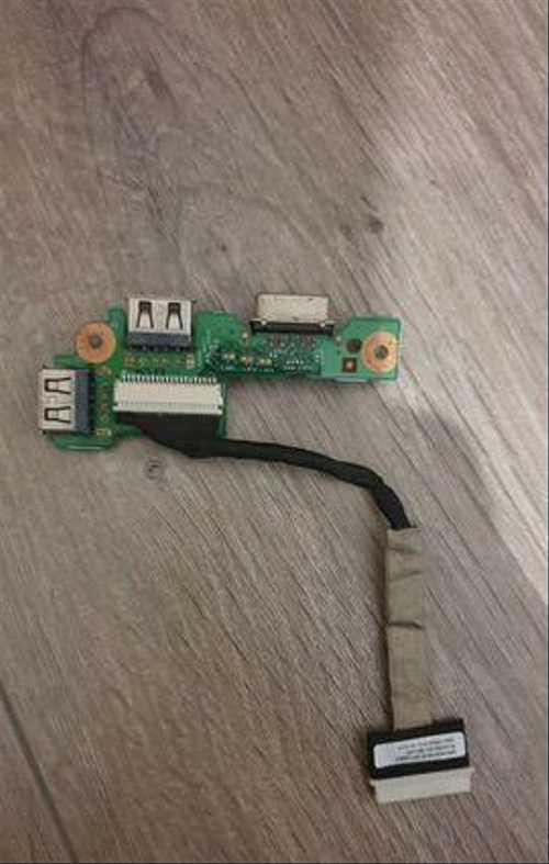 Плата с портами USB и VGA для dell N5010