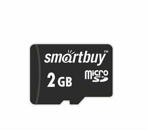 Карта памяти MicroSD 2GB Smart Buy без адаптера
