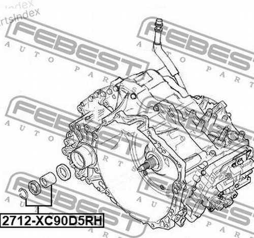 Полуось правая 56X64X47