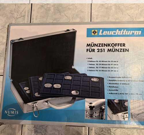 Кейс кофр Leuchtturm на 251 монету