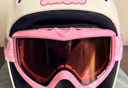 Новый горнолыжный шлем Salomon + очки Rossignol