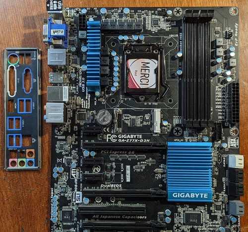 Материнская плата gigabyte ga z77x d3h, LGA 1155