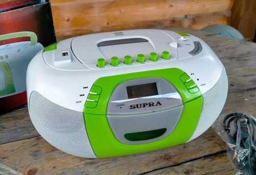 Аудиосистема, магнитофон supra новый