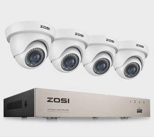 Защищенный набор Zosi 1080p +удлинители -Гарантия