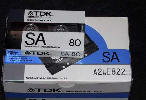 Аудиокассета TDK SA 80 japan market (5705)