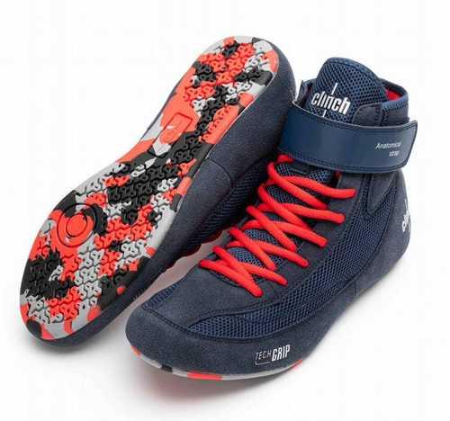 C420 Борцовки Clinch Grip 2.0 сине-красные