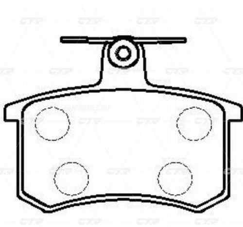 CTR GK1269 / ckvw-42 Колодки тормозные дисковые зад