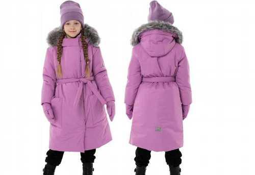 Зимнее пальто Мелиса пурпурный 134 - 164