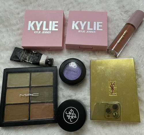 Румяна kylie cosmetics, тени ysl, mac