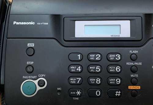 Телефон факс Panasonic KX-FT938
