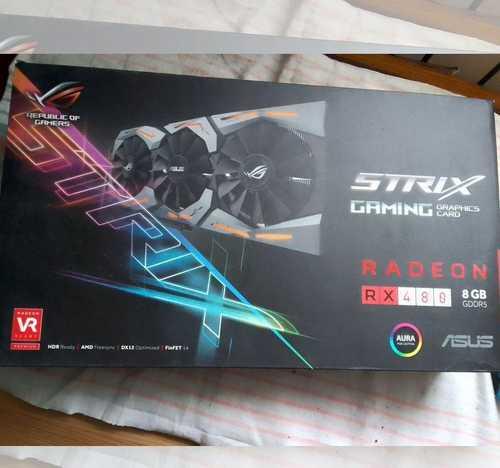 Видеокарта Asus strix RX480 8Гб