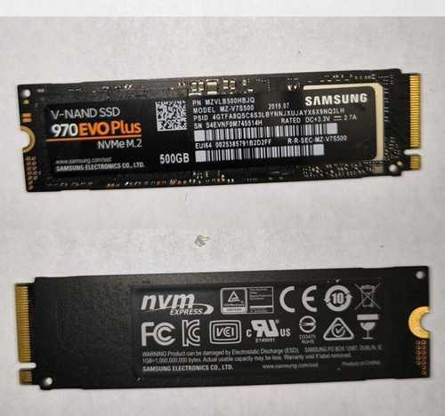 SSD накопитель Samsung 970 EVO Plus 500 GB