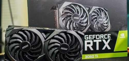 Видеокарта RTX 3060 ti 8gb MSI 2x Ventus LHR