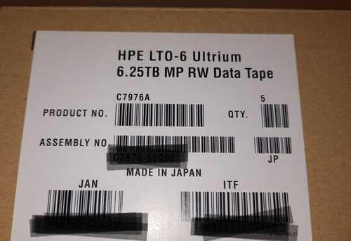 Картридж данных HP LTO-6 Ultrium 6,25 тб MP RW