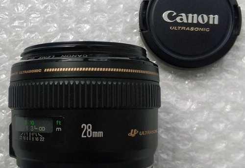 Canon Lens EF 28mm 1: 1.8