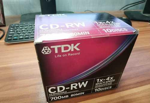Диски CD-RW TDK новые