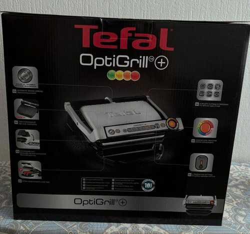 Электрогриль tefal optigrill gc712d34 серебристый