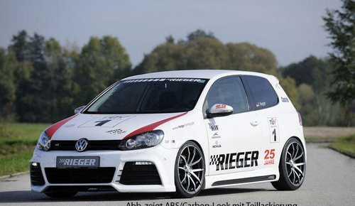VW Golf 6 Накладки на пороги Rieger