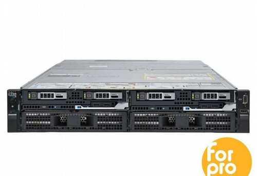 Сервер dell FX2S 2xFC630 4xE5-2660v3 224GB, H730