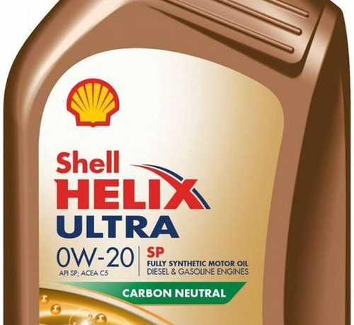 Моторное масло shell Helix Ultra 0W-20 SP, 1 л