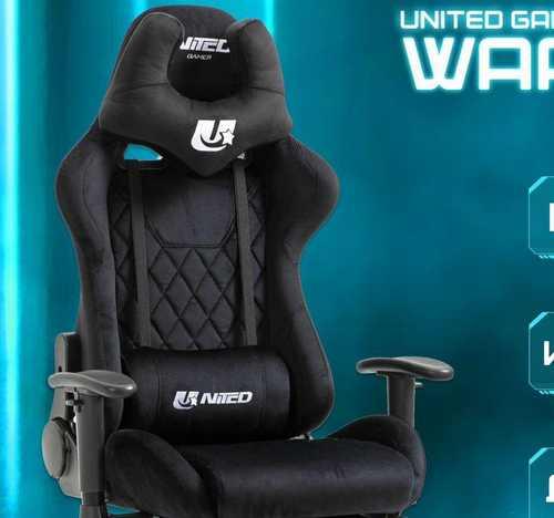 Кресло компьютерное united gamer warrior, подстав