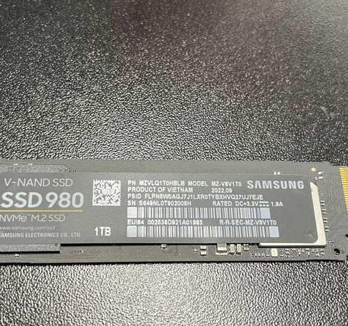 Ssd M.2 Samsung 980 1tb nvme