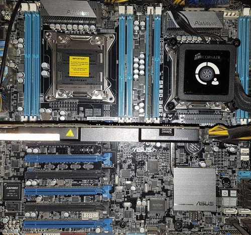 Asus Z9PE-D8 WS   2 CPU E5-2640 2.50GHz DDR3 32Gb