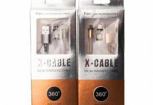 Магнитный кабель X-cable Round для Micro USB