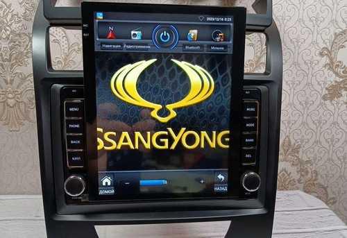 Магнитола Ssangyong Rexton android Tesla новая