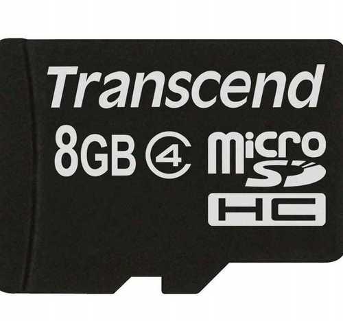 Карта памяти MicroSD transcend 8GB