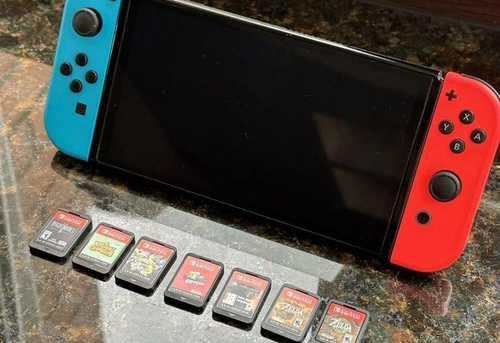 Nintendo switch oled с играми