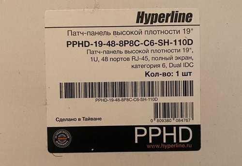 Hyperline pphd-19-48-8P8C-C6-SH-110D Патч-панель