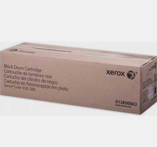 Блок фотобарабана Xerox 013R00663 черный ч/б:190000стр. для Colour 550/560/570/C60/C70 Xerox