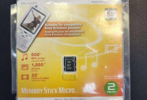 Карта памяти memory stick micro M2