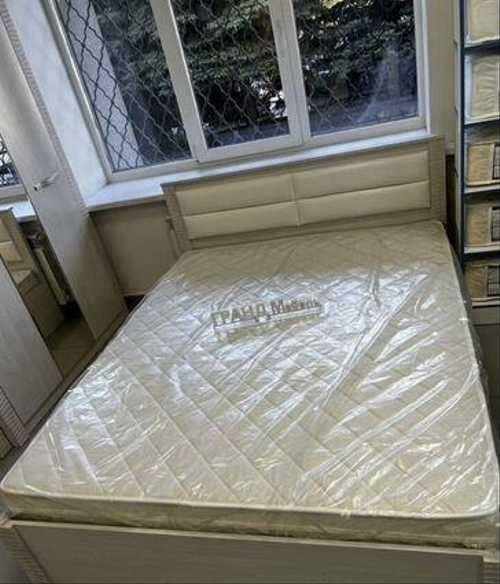 Кровать «Монако кр-16» ясень белый 160х200