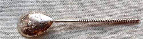 Серебряная ложка позолота 875пр