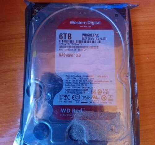 Жесткий диск western digital Red 6 тб