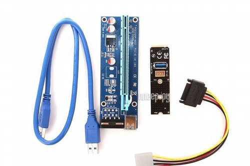 Адаптер Espada M2 to PCI-e x16 4pin USB Riser